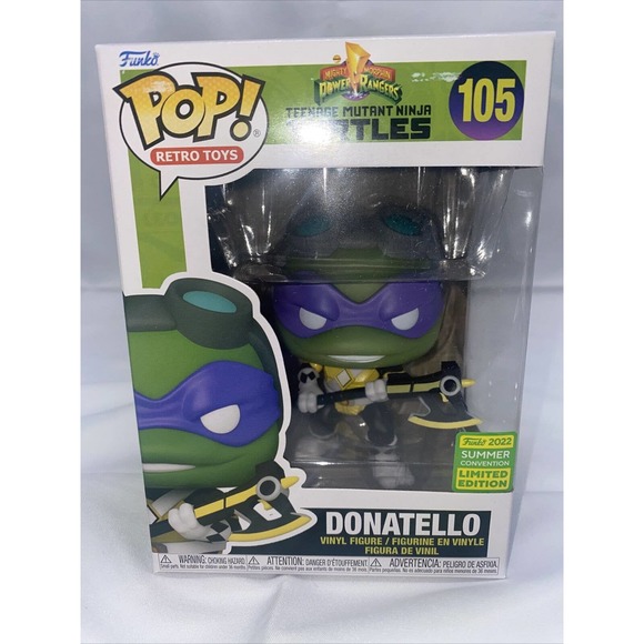 Funko | Toys | Funko Pop Tmnt 5 Donatello Sdcc Shared Sticker With ...
